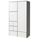 VISTHUS wardrobe, grey/white, 122x59x216 cm - IKEA