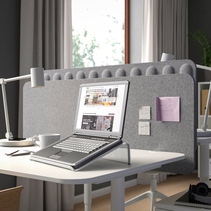 DRÖNJÖNS podlaga za prenosnik, bela - IKEA