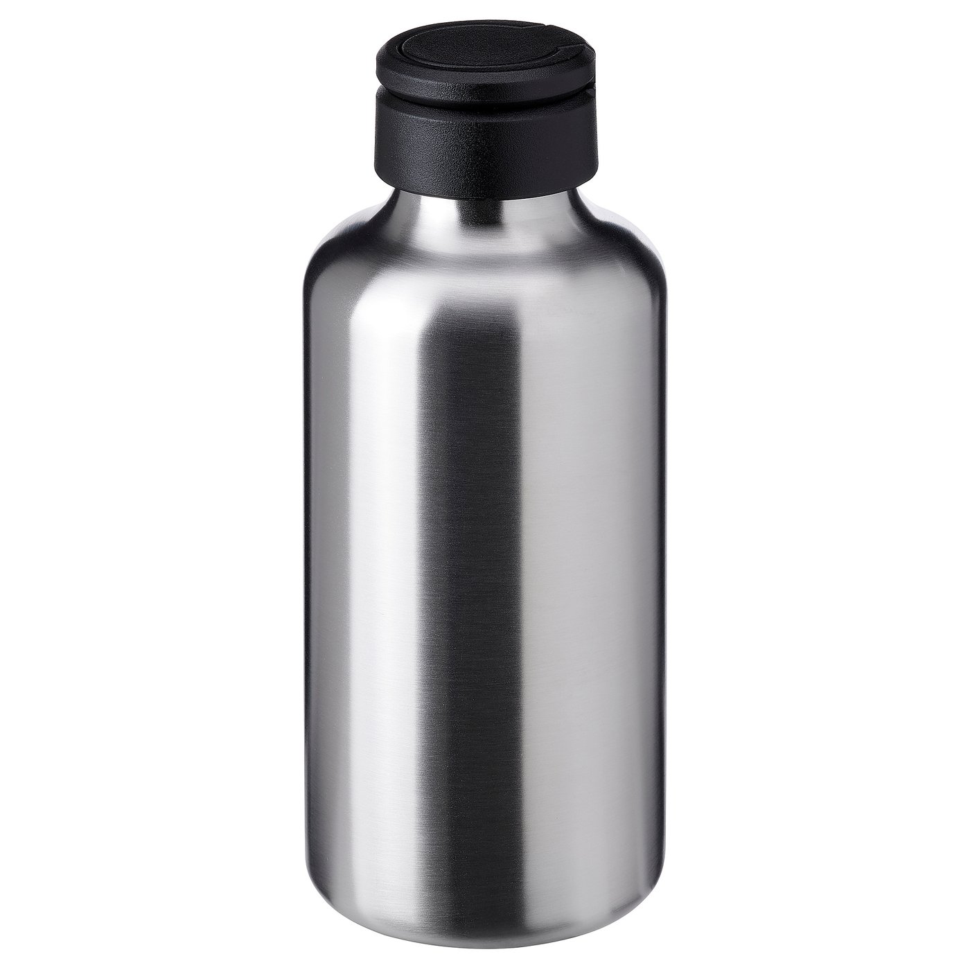 ENKELSPÅRIG steklenica za vodo, nerjaveče jeklo/črna, 0.7 l - IKEA