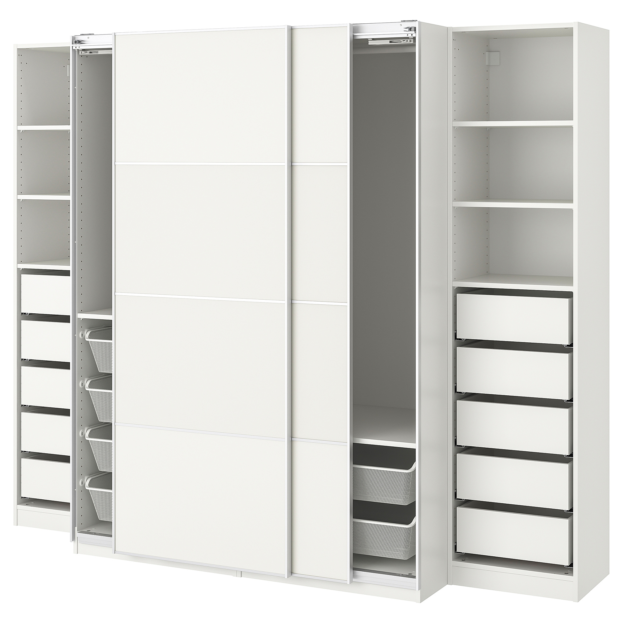 PAX Garderobna omara - bela/Mehamn - IKEA