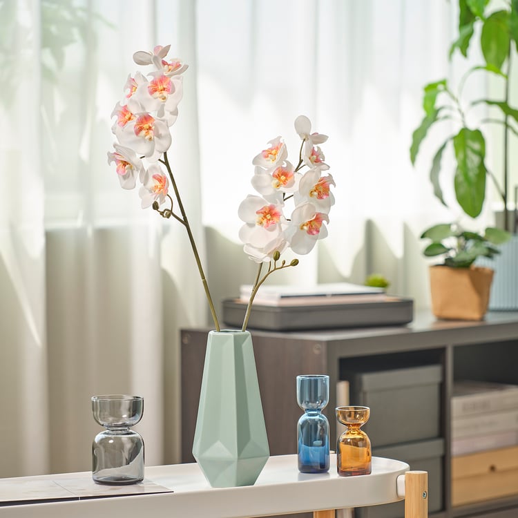 SMYCKA Umetna roža - notranji/zunanji/orhideja bela - IKEA