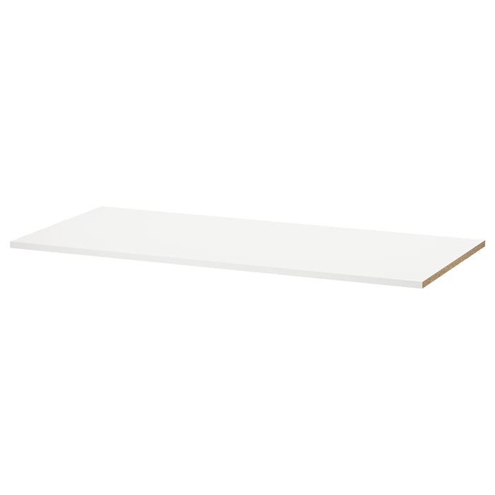 UTRUSTA polica za kotno podstavno omarico, bela, 128 cm - IKEA