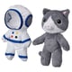 AFTONSPARV plyšová hračka v obleku astronauta, mačka, 28 cm - IKEA