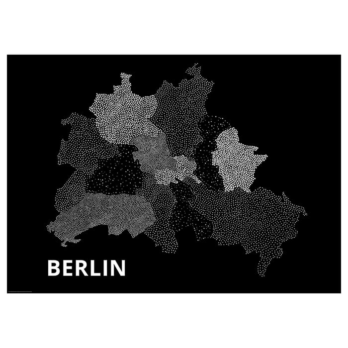 BILD obraz, drobné bodky, Berlin 2, 70x50 cm - IKEA