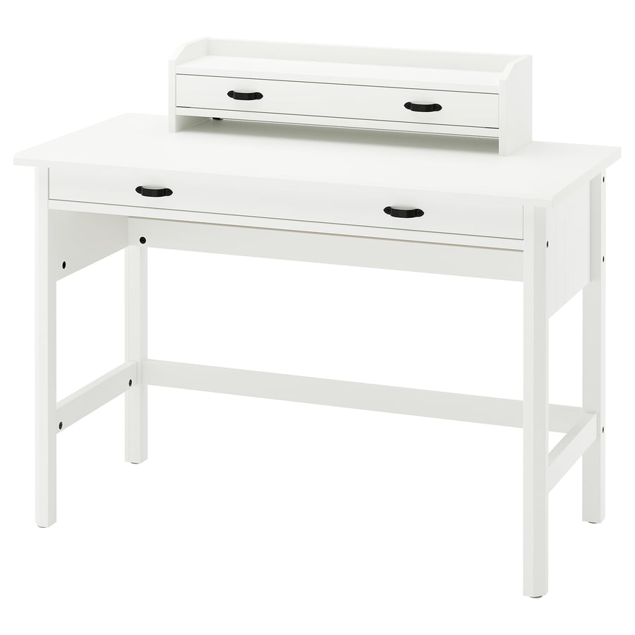 BRYTNING stôl s prídavným dielom, biela, 110x53 cm - IKEA