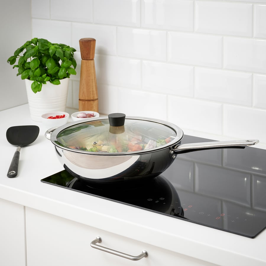 KLOCKREN pokrievka na panvicu, sklo, 33 cm - IKEA