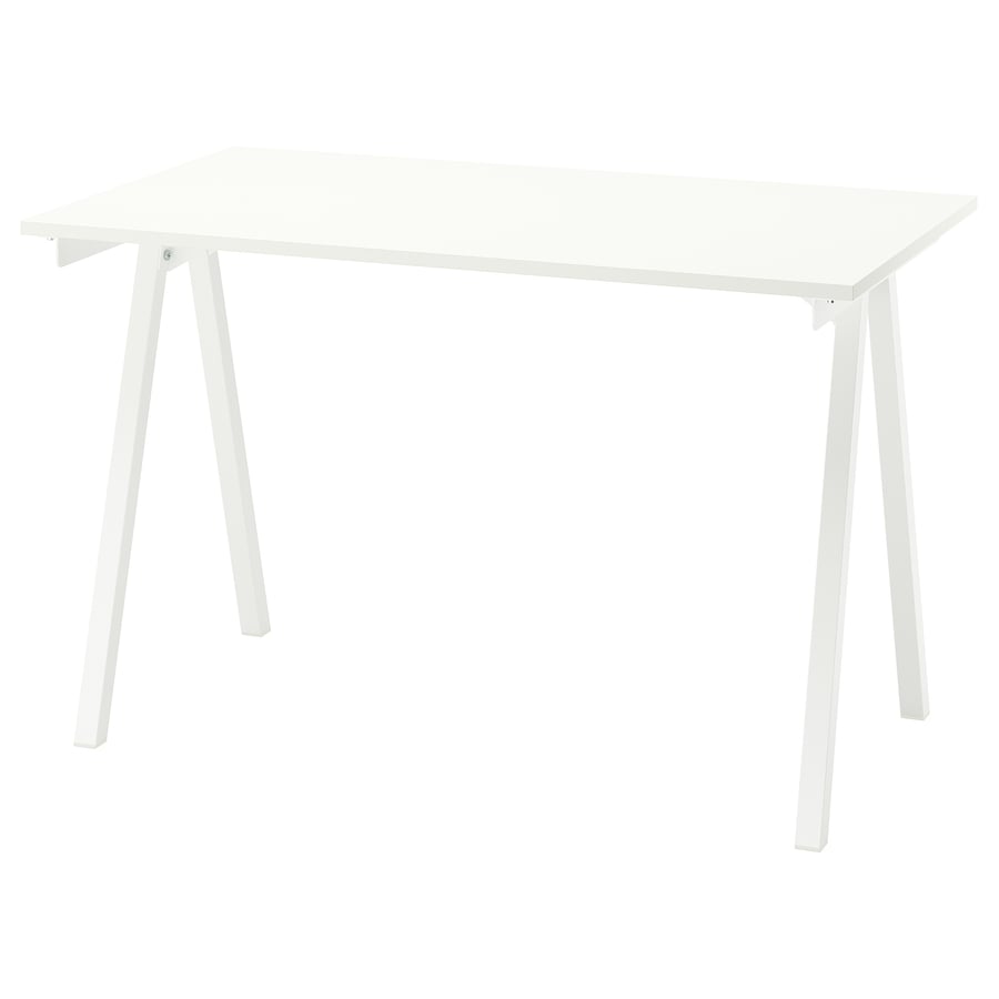 TROTTEN stôl, biela, 120x70 cm - IKEA