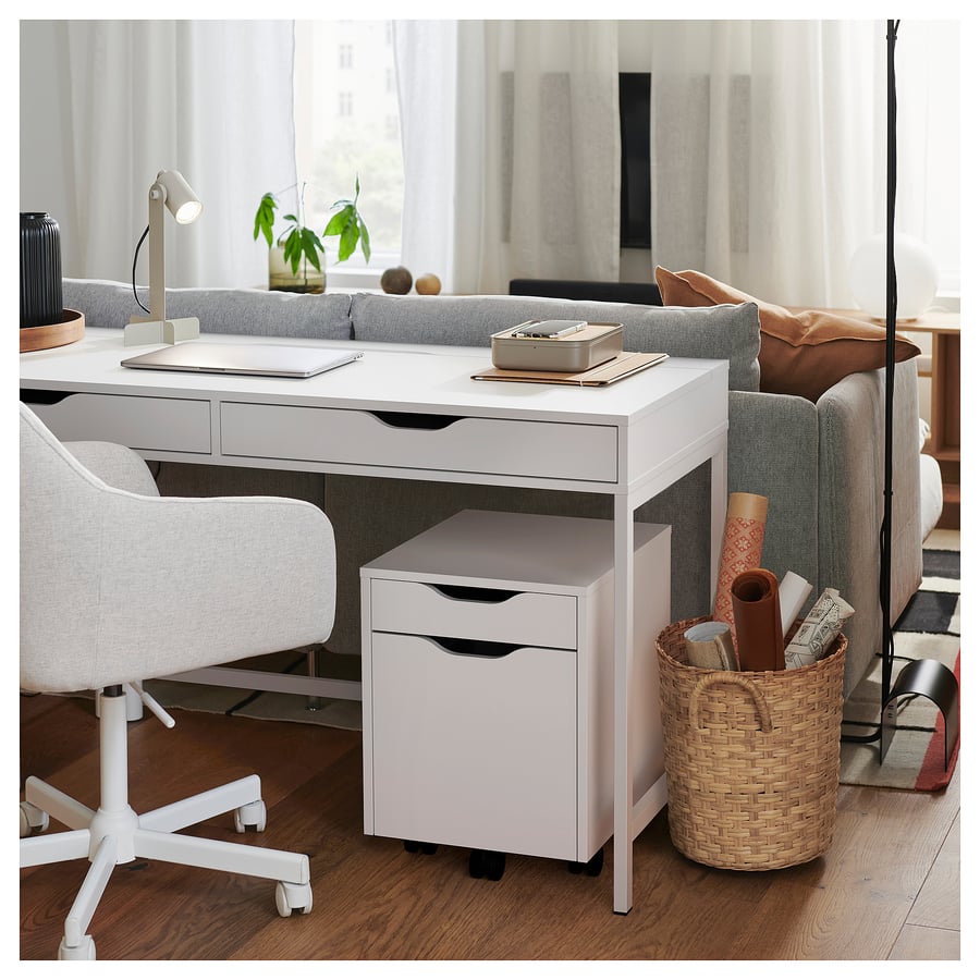 ALEX desk, white, 100x48 cm - IKEA