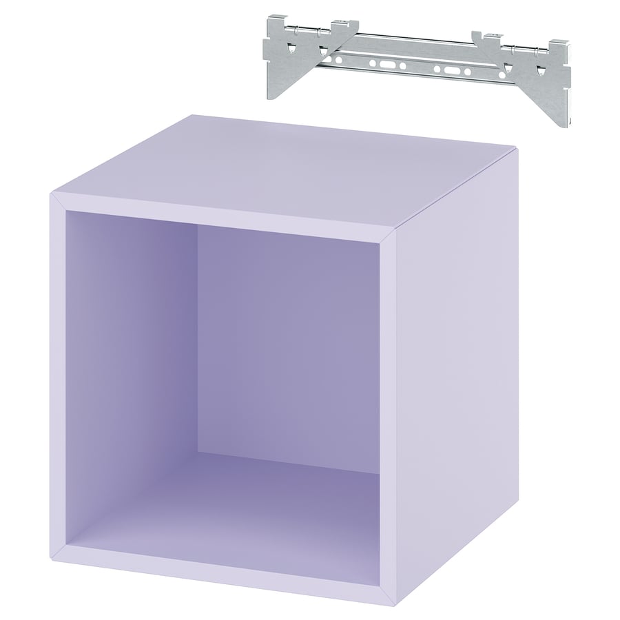 EKET wall-mounted shelving unit, pale lilac, 35x35x35 cm - IKEA