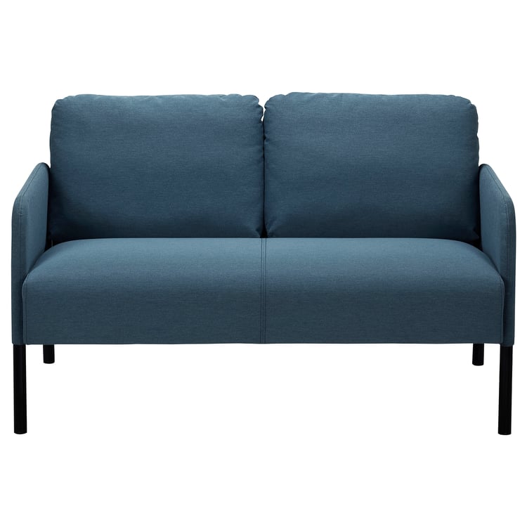 GLOSTAD 2-seat sofa, Knisa medium blue - IKEA