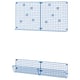 GREJIG hallway furniture, set of 4, blue - IKEA