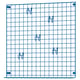 GREJIG wall grid with rail, blue, 58x59 cm - IKEA