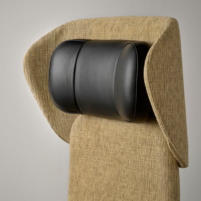 GRÖNFJÄLL headrest, Letafors yellow-brown/black - IKEA