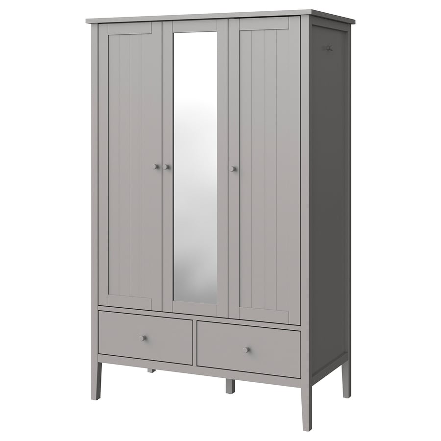 GULLABERG wardrobe, grey, 128x64x201 cm - IKEA