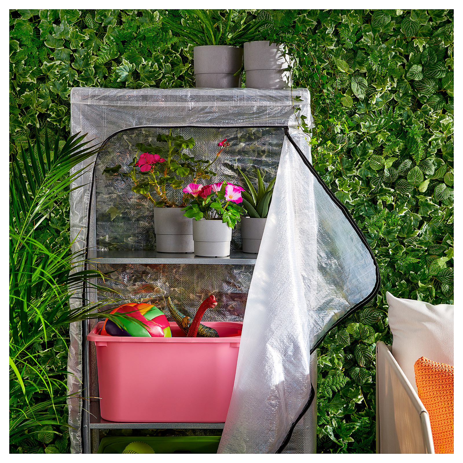 HYLLIS Cover, transparent in/outdoor, 60x27x140 cm - IKEA
