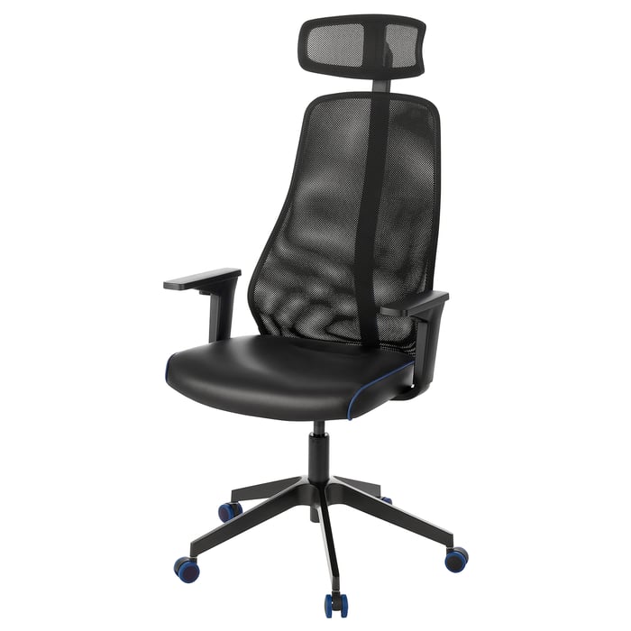 MATCHSPEL gaming chair, Bomstad black/blue - IKEA