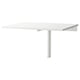 NORBERG wall-mounted drop-leaf table, white, 74x60 cm - IKEA