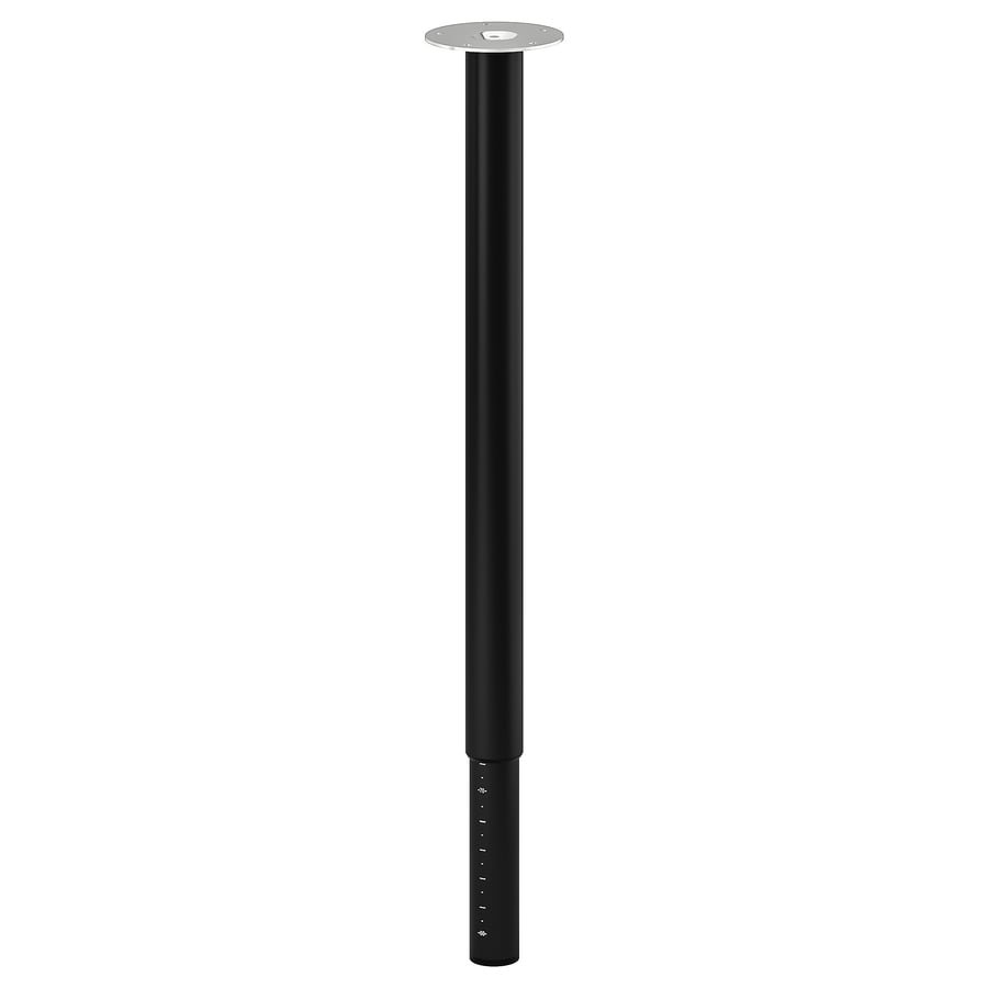 OLOV leg, adjustable, black - IKEA