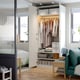 PAX / LINNABERG wardrobe combination, white/patterned, 100x60x236 cm - IKEA