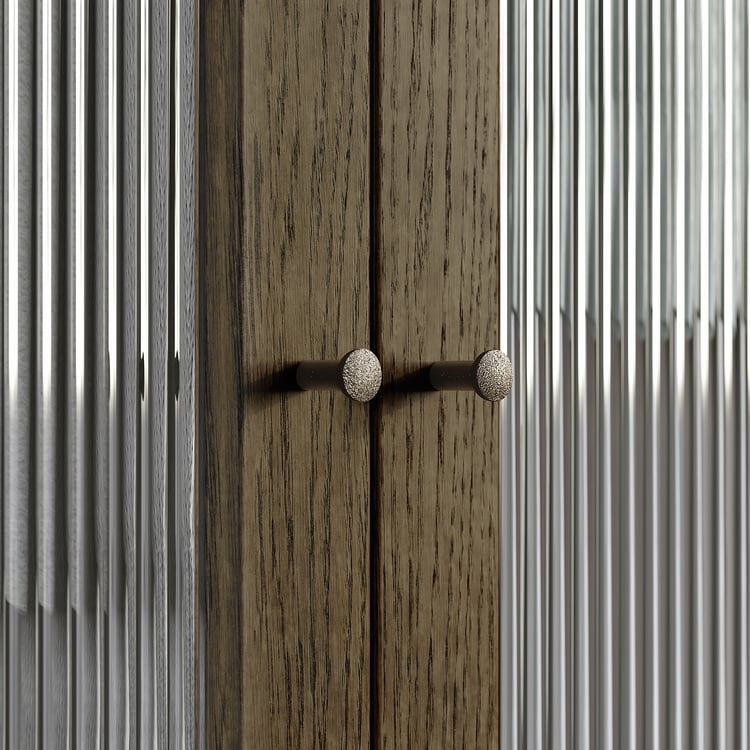Pax Tonstad Wardrobe Combination Dark Grey Brownstained Oak Veneer