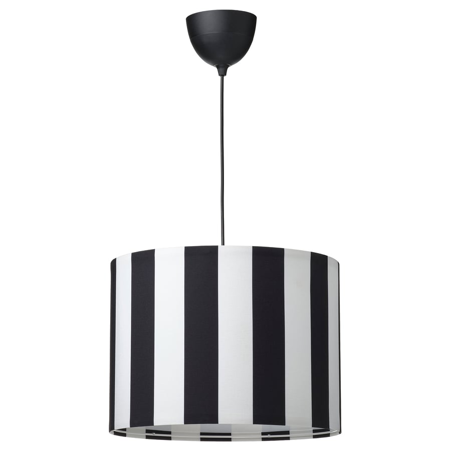 RINGSTA / HAVSDJUP pendant lamp, black/white, 42 cm - IKEA