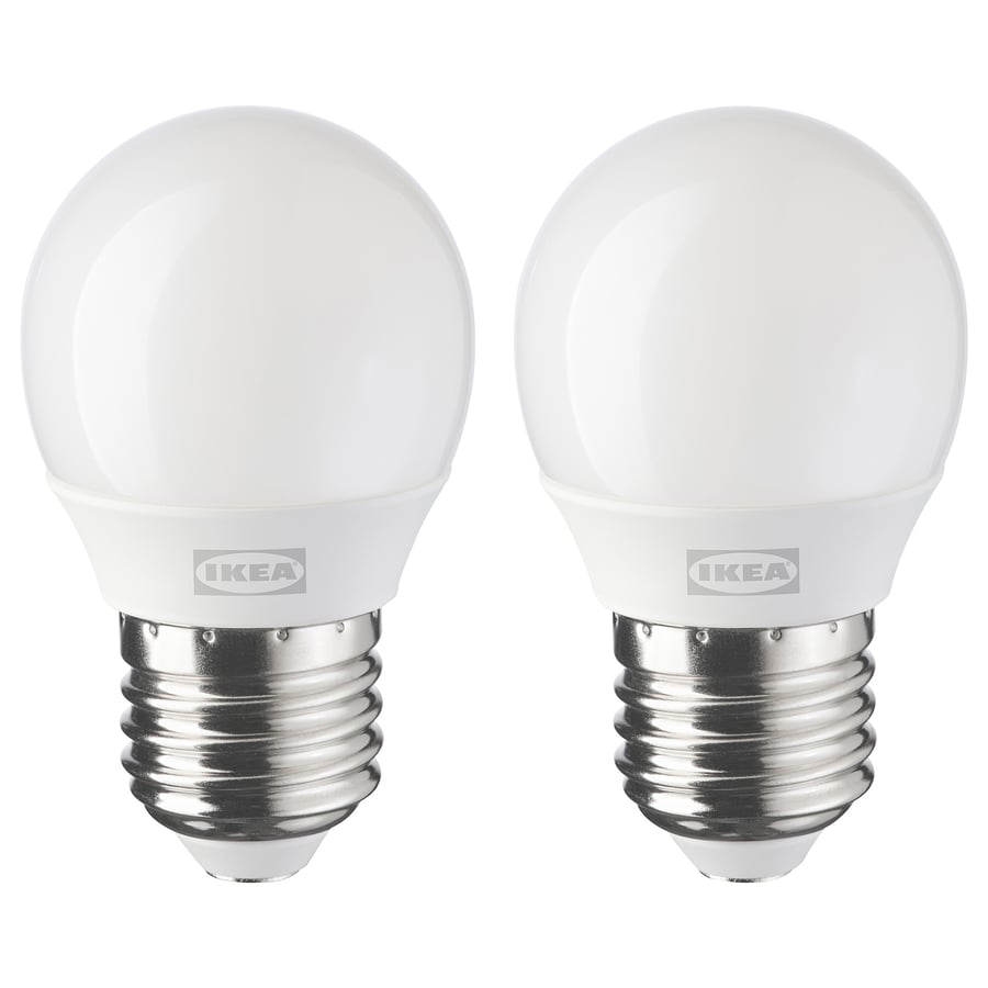 SOLHETTA LED bulb E27 250 lumen, globe opal white, 45 mm - IKEA