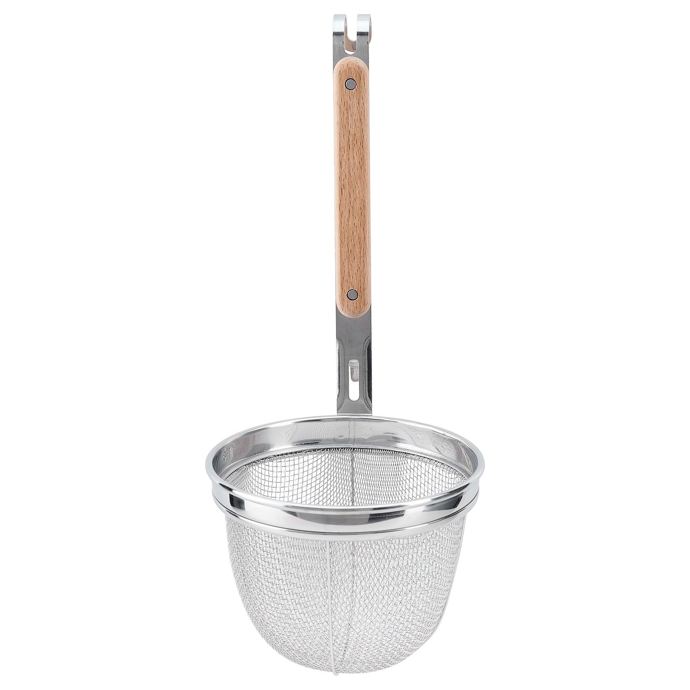 VARDAGEN noodle strainer, stainless steel/beech, 30 cm - IKEA