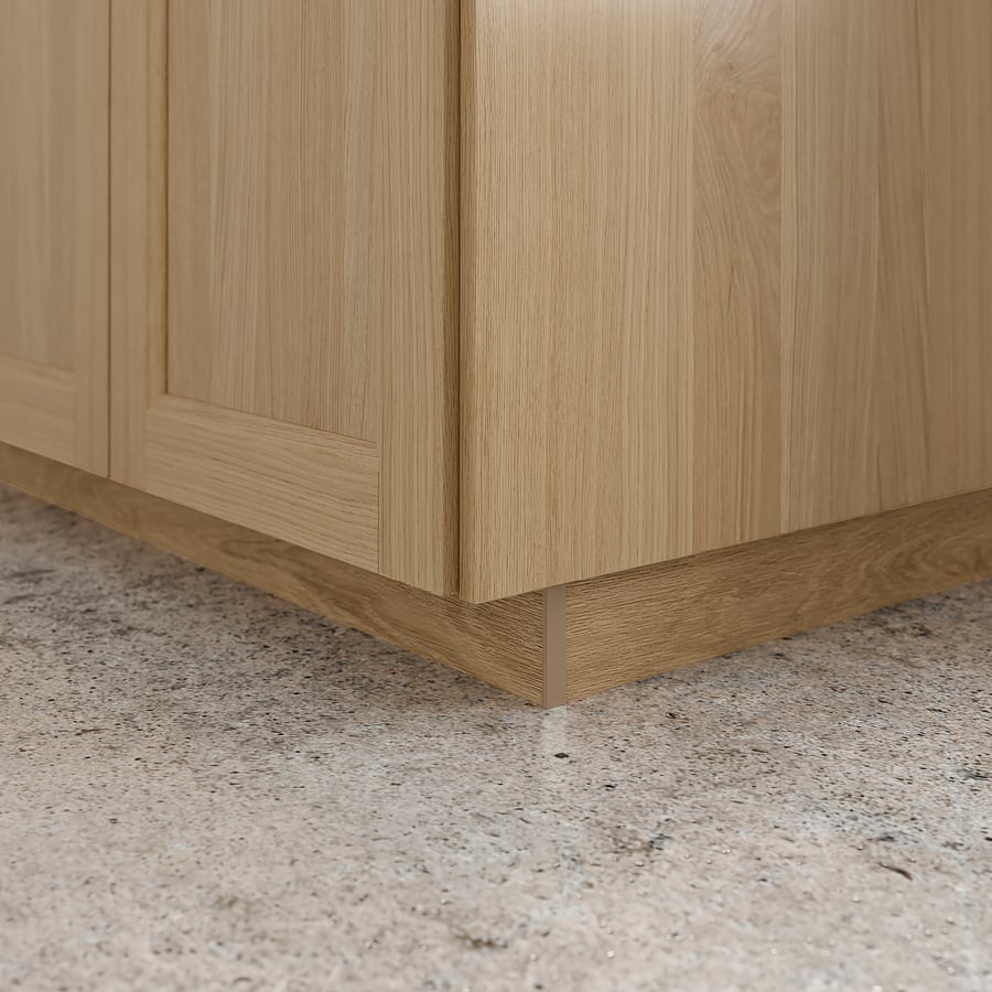 VEDHAMN plinth, oak effect, 220x8 cm - IKEA