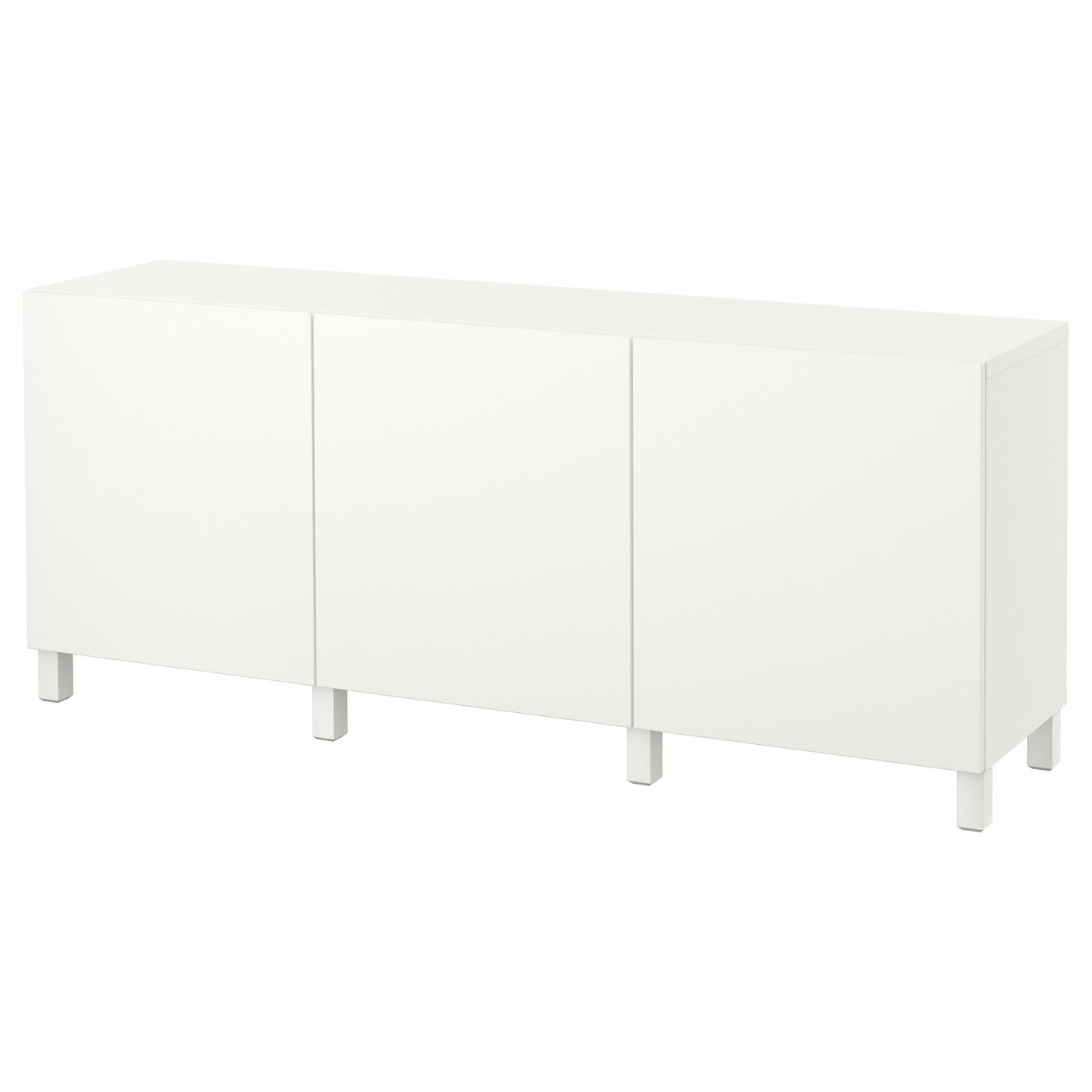 BESTÅ เบสตัว ตู้เก็บของพร้อมบานตู้, ขาว/Lapp/Stu ขาว, 180x42x74 ซม. - IKEA
