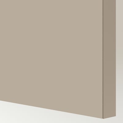 HASVIK ฮัสวีค บานเลื่อนคู่, เทา-เบจ, 200x201 ซม. - IKEA