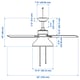 AKTERSTAGAD ceiling fan with light, wood effect beige - IKEA
