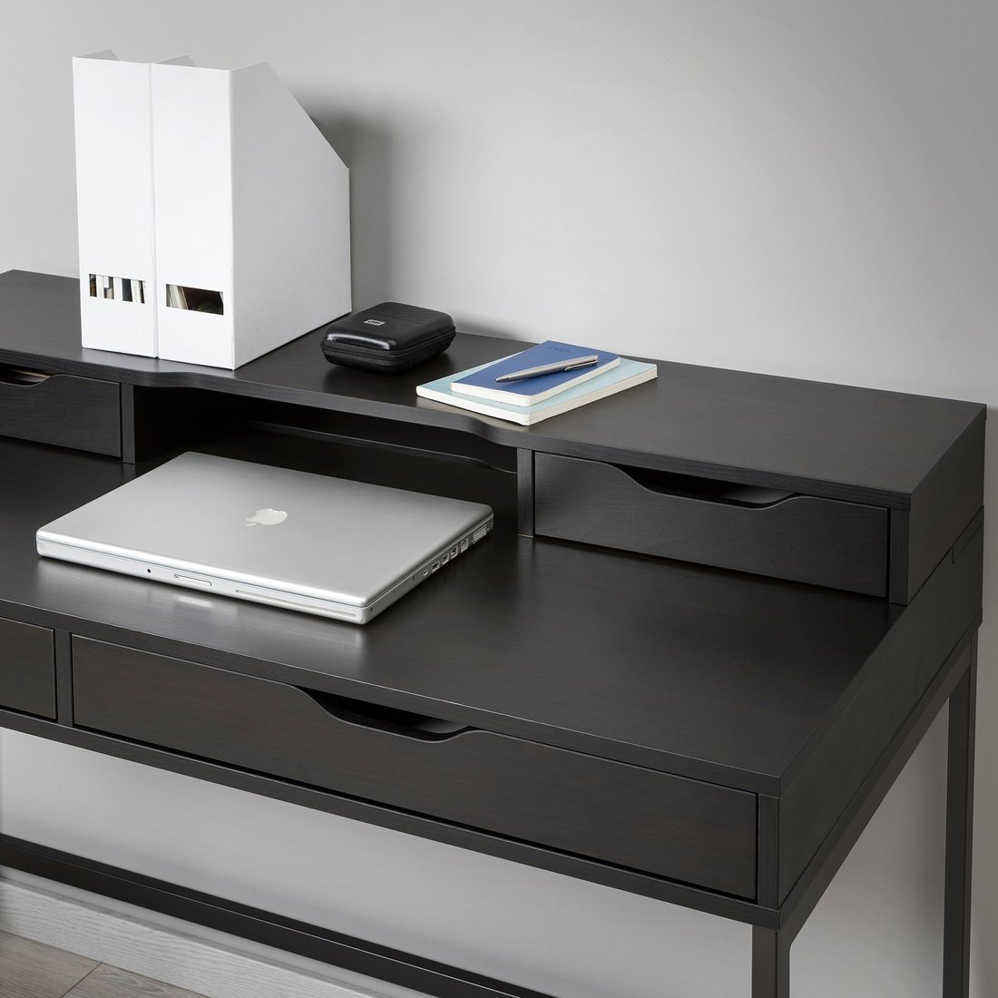 ALEX Add-on unit, black-brown, 47 1/4x3 7/8" - IKEA