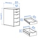 ALEX drawer unit, black-blue, 141/8x271/2" - IKEA