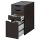 ALEX drawer unit/drop file storage, black-brown, 141/8x271/2" - IKEA