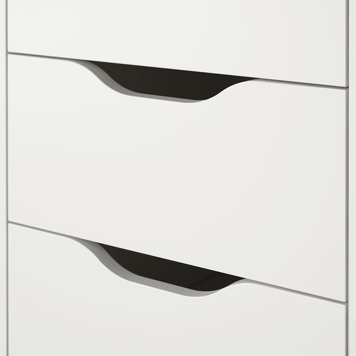 ALEX drawer unit on casters, white/black, 141/8x297/8" - IKEA