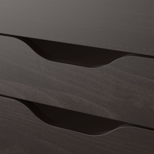 ALEX drawer unit with 9 drawers, black-brown, 141/8x455/8" - IKEA