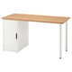 ANFALLARE / ALEX desk, bamboo/white, 551/8x255/8" - IKEA