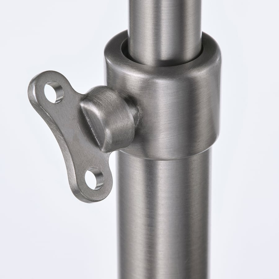 ANKARSPEL floor/reading lamp with LED bulb, pewter effect - IKEA