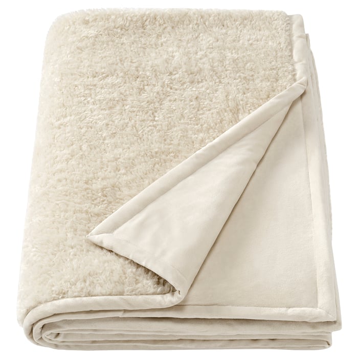 ÅSJORDFLY throw, off-white, 51x67" - IKEA