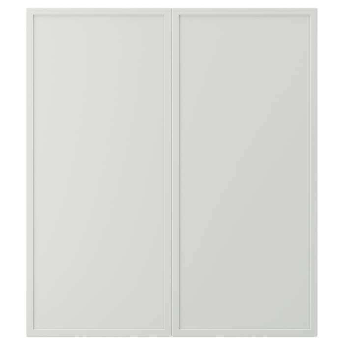 ASPUDDEN 2-p door/corner base cabinet set, light gray, 13x30" - IKEA