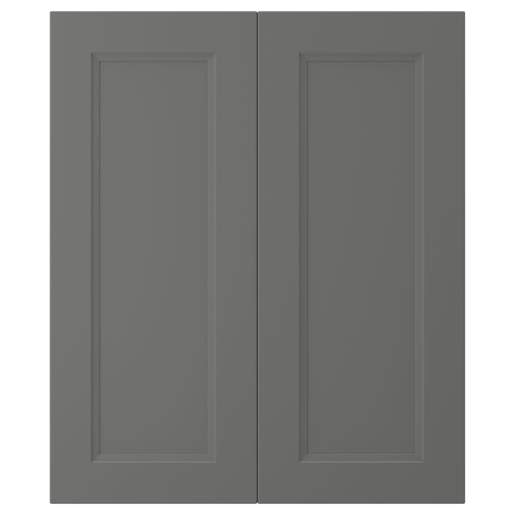 AXSTAD 2-p door/corner base cabinet set, dark gray, 13x30" - IKEA