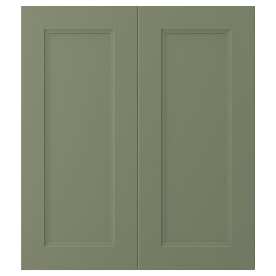 AXSTAD 2-p door/corner base cabinet set, gray-green, 13x30" - IKEA