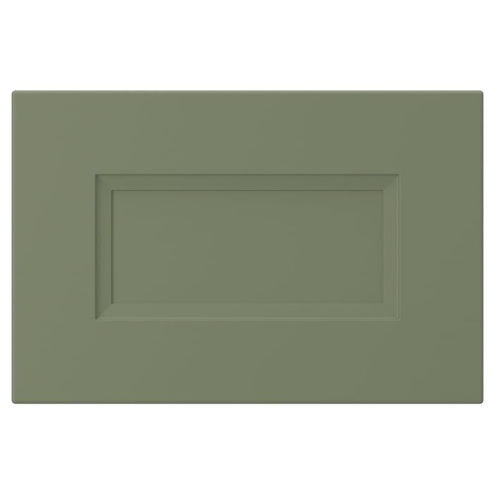 AXSTAD drawer front, gray-green, 15x10" - IKEA