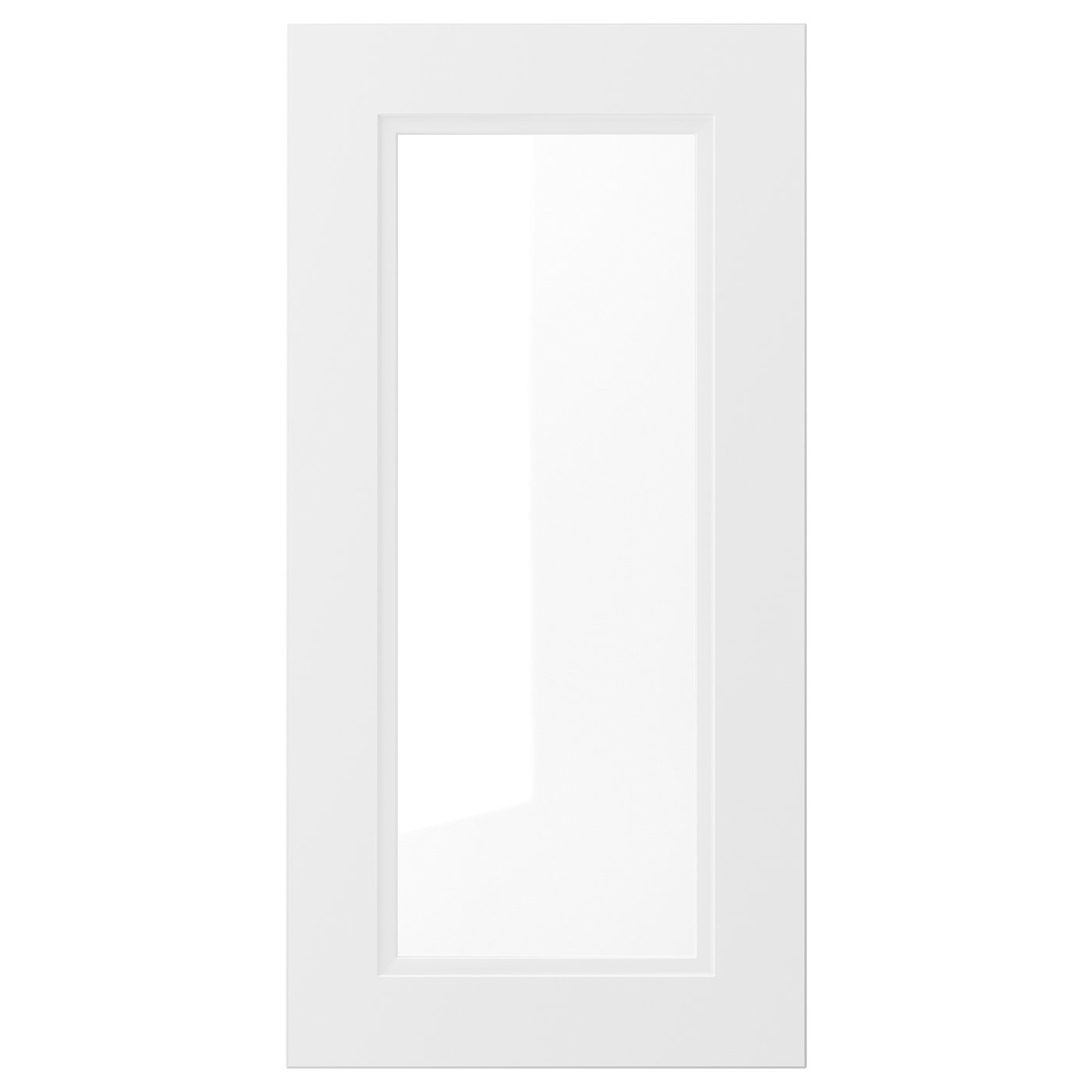 AXSTAD glass door, matte white, 15x30" - IKEA
