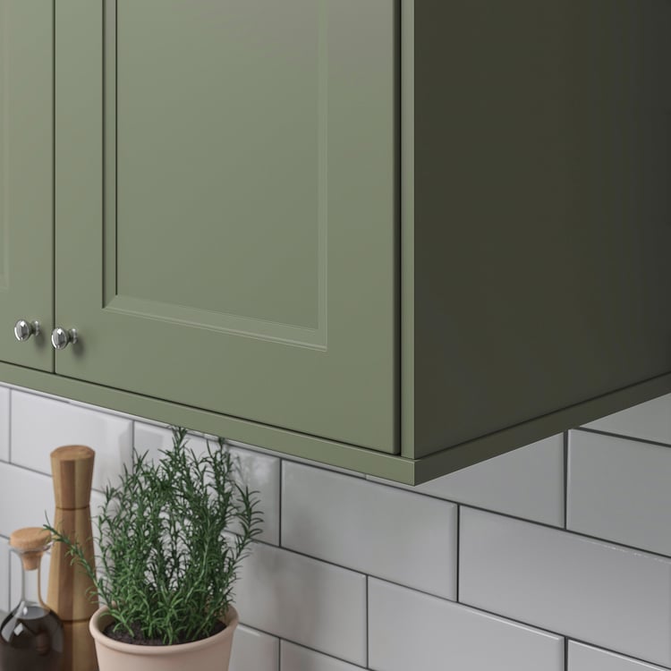 AXSTAD rounded deco strip, gray-green, 87" - IKEA