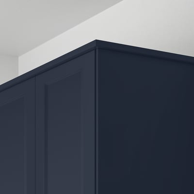 AXSTAD rounded deco strip, matte blue, 87" - IKEA