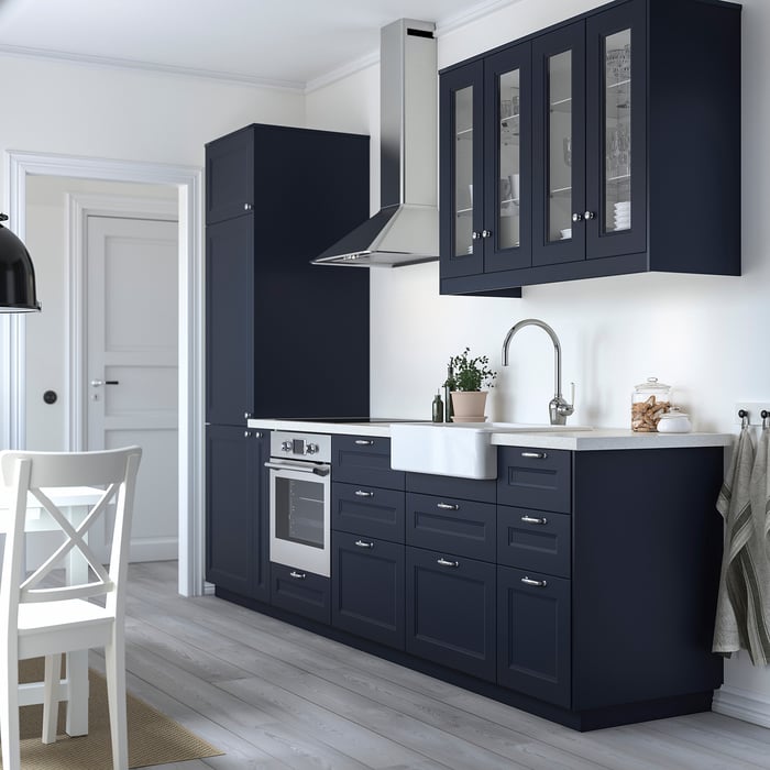 AXSTAD rounded deco strip, matte blue, 87" - IKEA