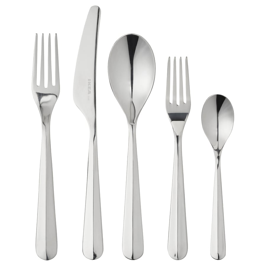 BÄCKÖRING 20-piece flatware set, stainless steel - IKEA