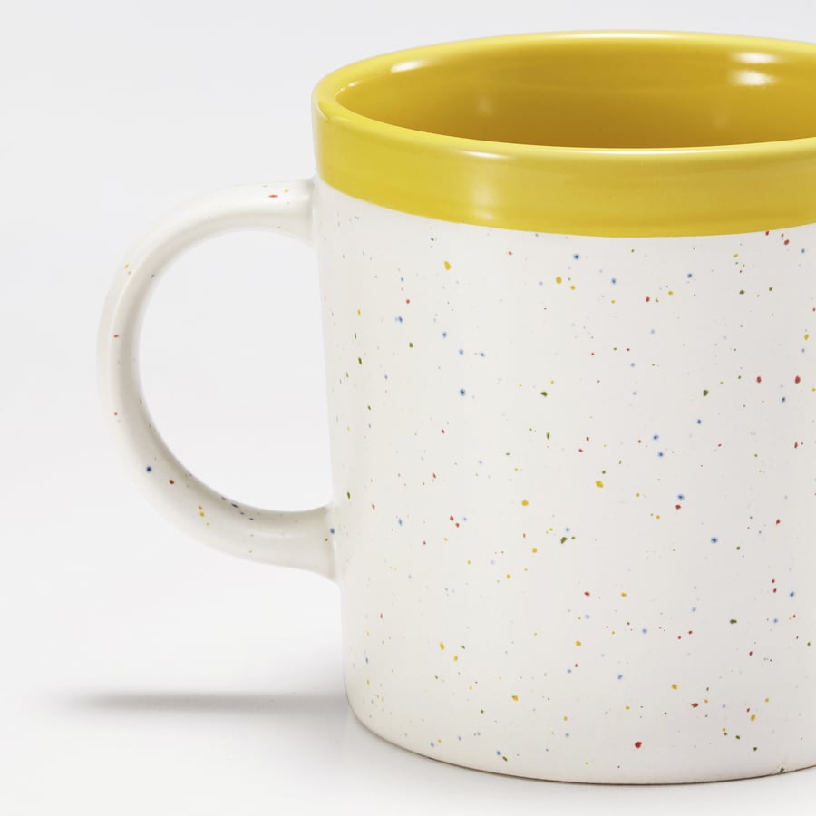 BATIKBOTIA mug, yellow, 10 oz - IKEA