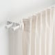 BEKRÄFTA double curtain rod set, white, 47 ¼-82 ¾3/4" - IKEA
